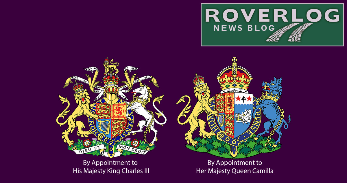 JLR Receives 2nd Royal Warrant in the Reign of King Charles II