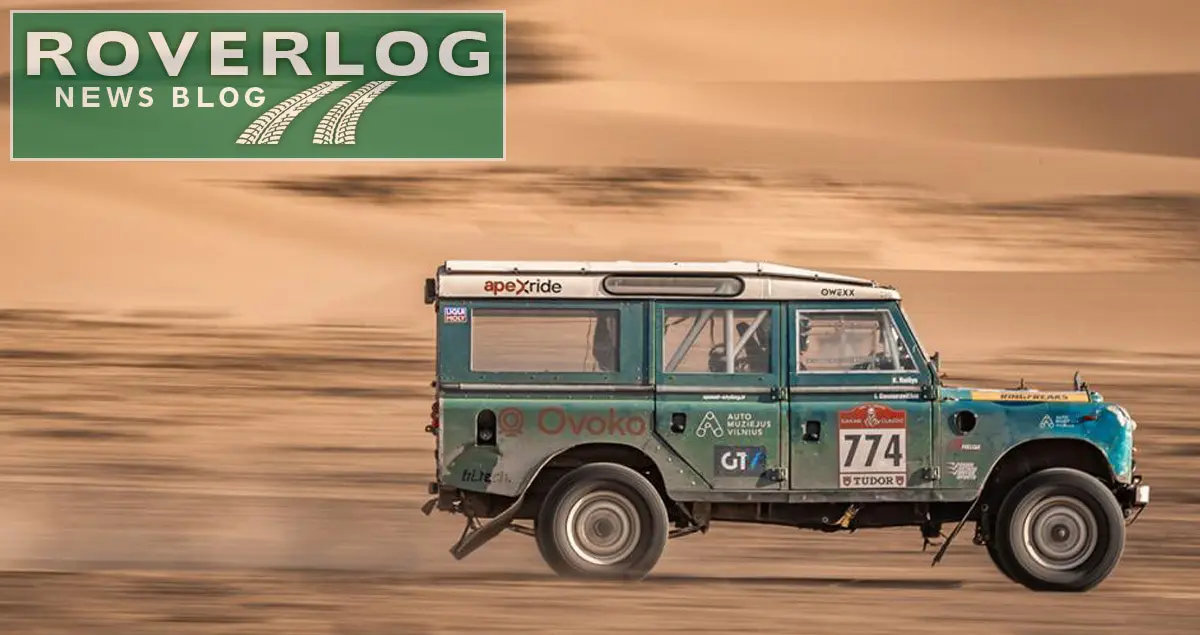 Land Rovers Line Up for Dakar Rally in Classic Category