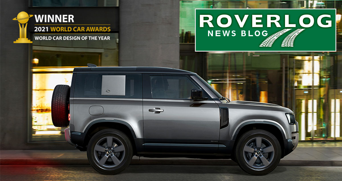 2021 Defender Wins World Car Design Award