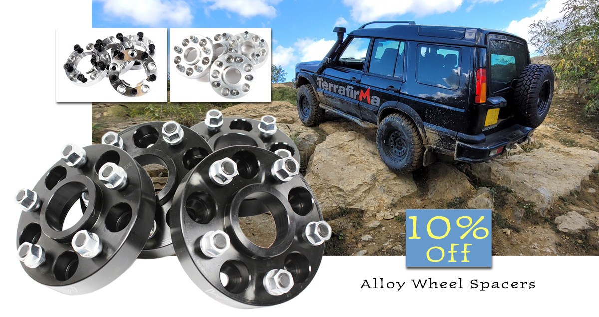 Alloy Wheel Spacers For Land Rovers - Terrafirma Wheel Spacers